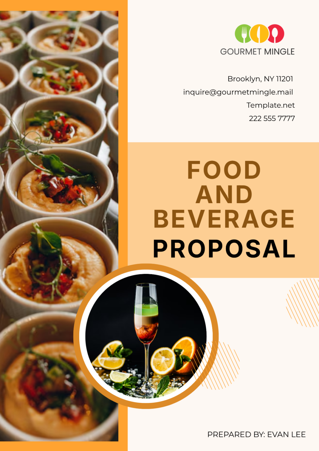 Food and Beverage Proposal Template